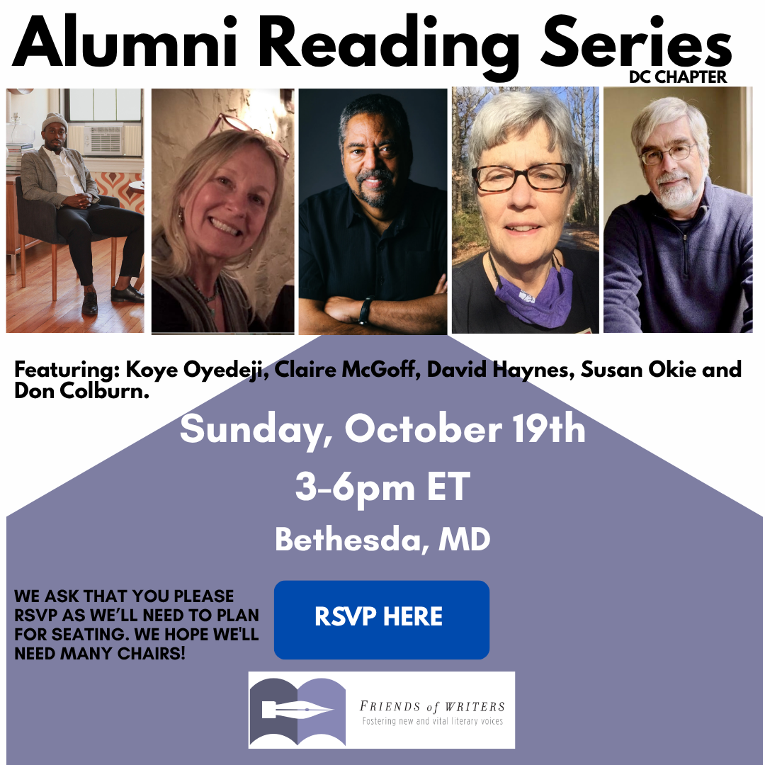 Alumni Reading Series - DC Chapter - Friends of Writers